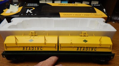 K-LINE K676-1933 READING RDG COIL CAR USED IN BOX BROKEN PART READ O ...