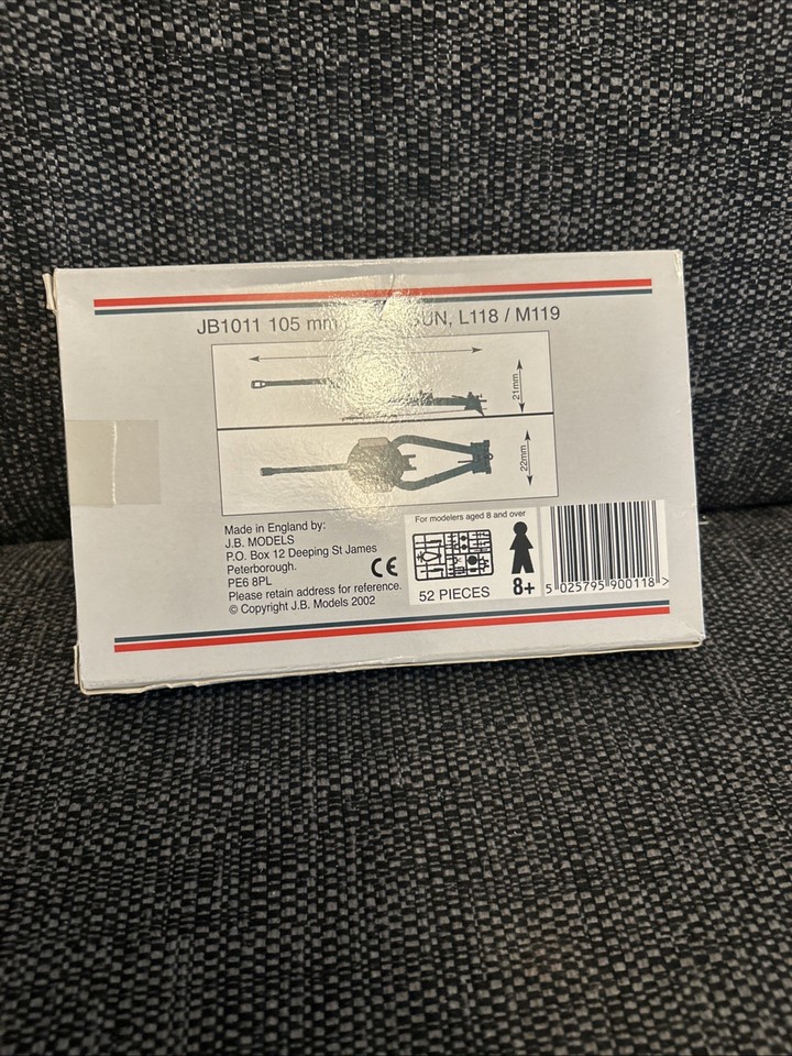 JB MODELS #1011 BRITISH L118/U.S ARMYM119 - 105MM LIGHT GUN -1/76 - NEW ...