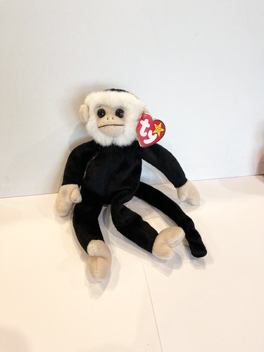 RARE RETIRED 1998 TY BEANIE BABY MOOCH THE MONKEY WITH PE PELLETS/TAG ...