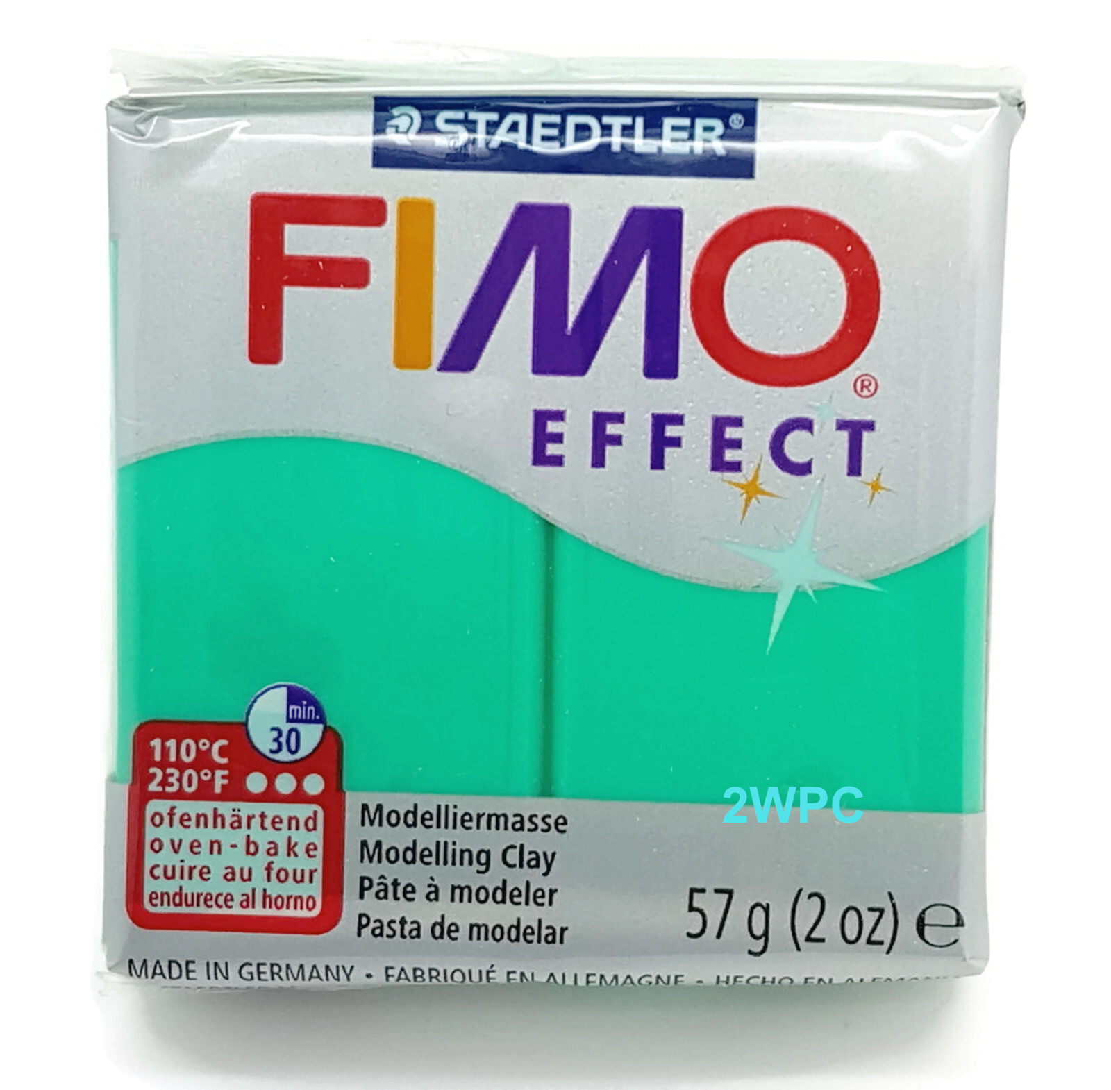 Fimo Effect - Translucent Green - 2wards Polymer Clay & Crafts | eBay ...
