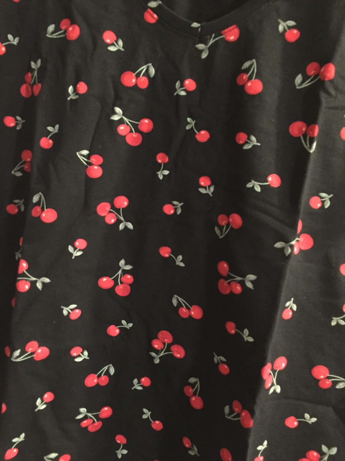 NEU DAMENSHIRT T-SHIRT "KIRSCHEN" BLUSE XS XL KURZARM TOP CHERRY ...