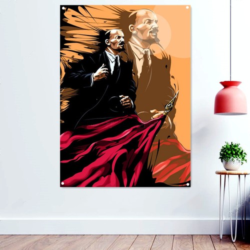 Leader of the October Revolution in Russia Lenin Poster CCCP USSR ...