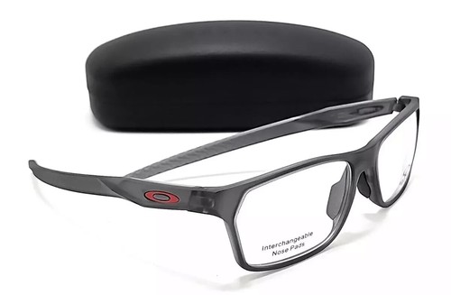 Oakley Hex Jector OX8032-0255 Satin Grey Smoke Unisex Eyeglass Frames ...