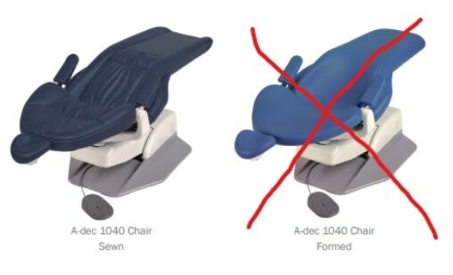 Adec 1040 Sewn Upholstery Dental Chair Toe Cover (DCI #2958) | eBay