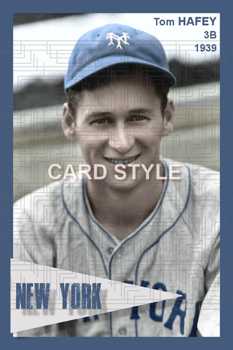 Tom Hafey - 1939 New York Giants - choose a style - colorized print | eBay