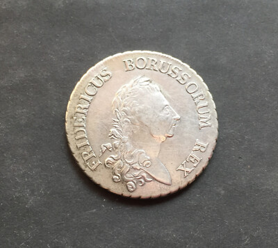 FRIDERICUM BORUSSORUM REX, 1 Reichsthaler 1785 A, Original, Silber ...