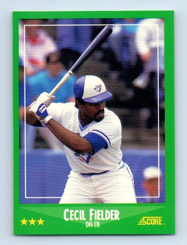 1988 Score Cecil Fielder Toronto Blue Jays #399 | eBay