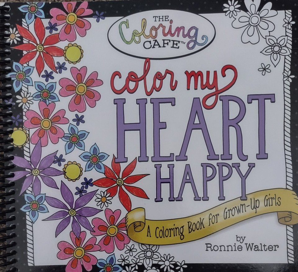 Coloring Books (Lot of 9) & a Set Of Fine Colored Pencils In Hot Pink ...