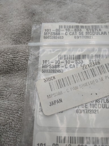 5 Panduit Mps588-c Modular Plug Straight Cable Rj45 Connector Male | eBay