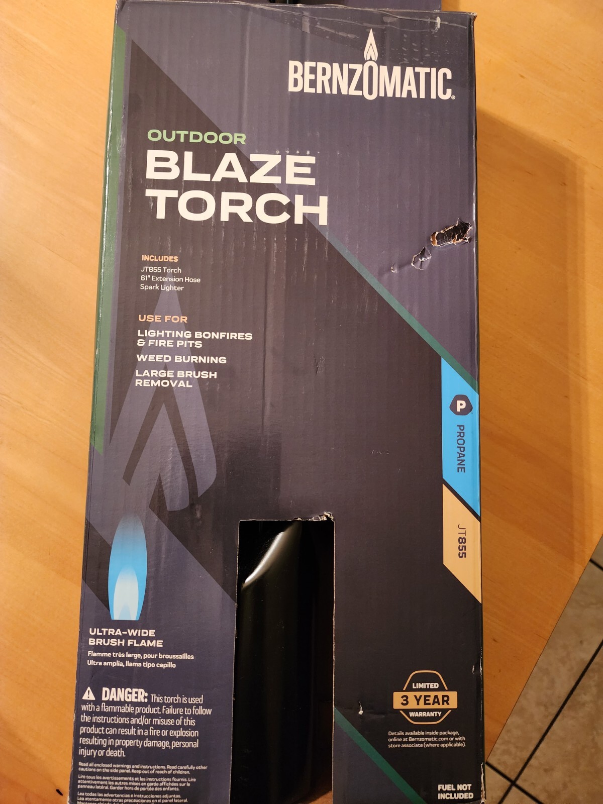 Bernzomatic Outdoor Blaze Propane Torch Model# JT855 14045220040| eBay