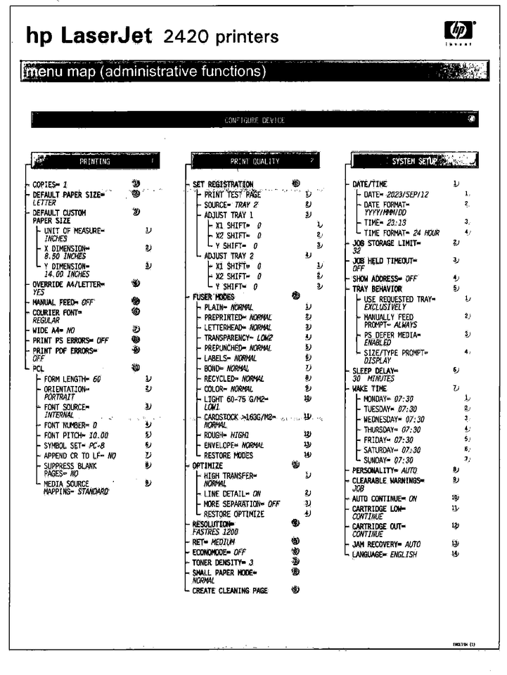 HP LaserJet 2420 Q5956A monochrome laser printer 44,600 pages | eBay