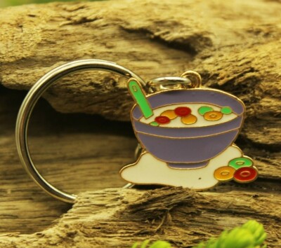 CEREAL BOWL KEYCHAIN Car Keys Mini Food Cute Adorable Aesthetic Cool ...