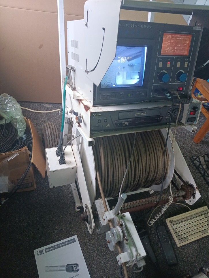 Cues Night Owl Pan & Rotate Camera Color Sewer CRAWLER Inspection ...