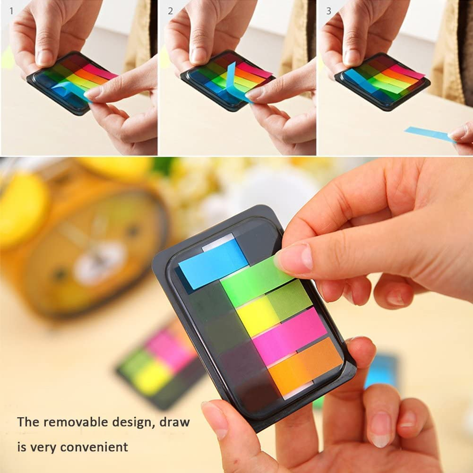 300PCS Sticky Index Tabs Transparent Sticky Page Markers Notes Book ...