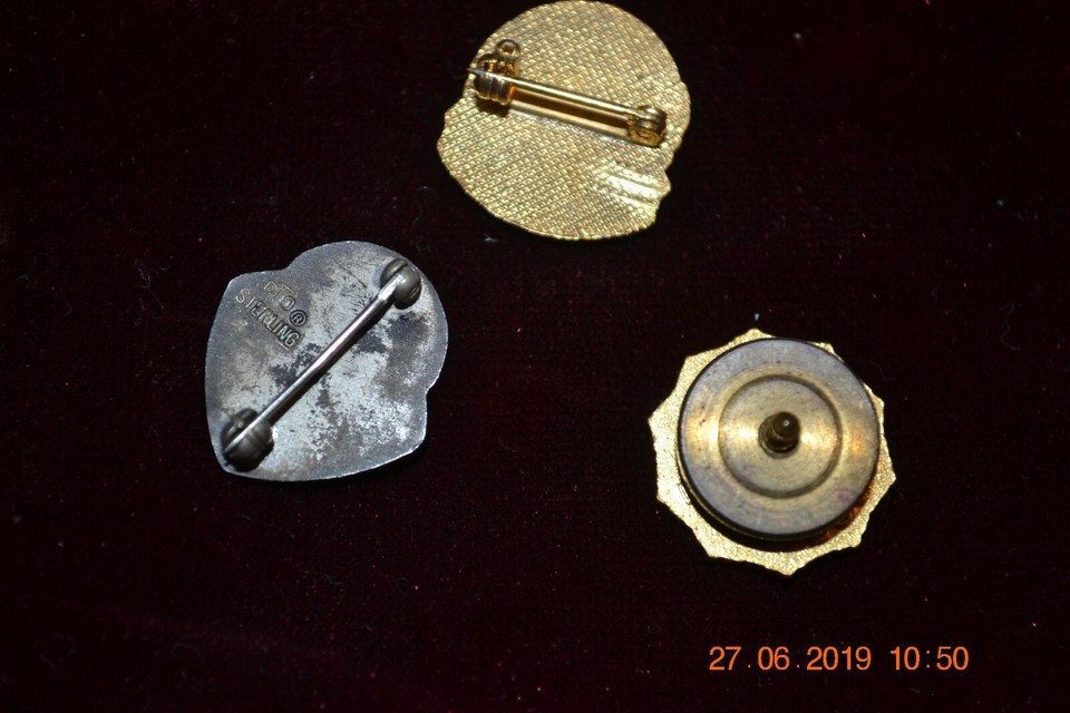 Lot of 3 Vintage Service Pins, Spruce Pine Hosp volunteer, For Legion ...