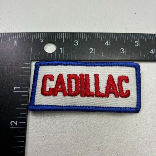 Vintage c 1980s Red White & Blue CHEVROLET CADILLAC Car Auto Patch 49O ...