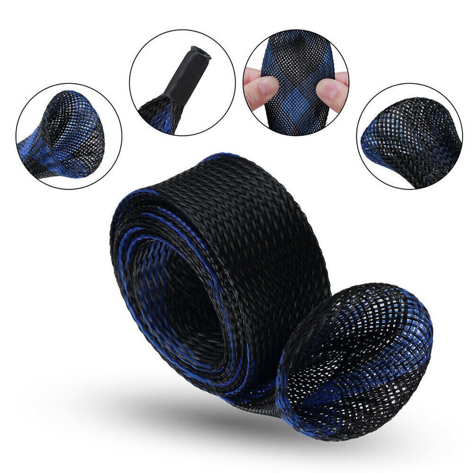 10PCS Fishing Rod Cover Sleeve Braided Mesh Rod Sock Protector Pole ...