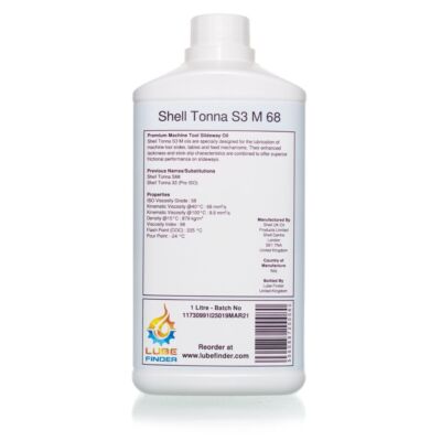 1L Shell Tonna S3 M 68 (Tonna 33) ISO VG 68 Slideway Oil 5011987187979 ...