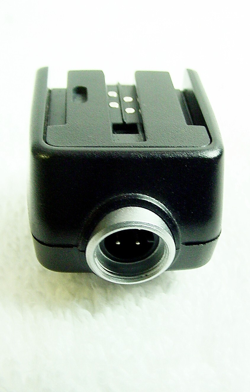 Minolta Flash shoe OS-1100 adapter | EX cable to Maxxum Flash Shoe ...