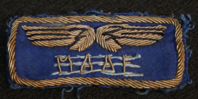 WWII USAAF Mediterranean Army Air Force MAAF Bullion Italy Tailored ...