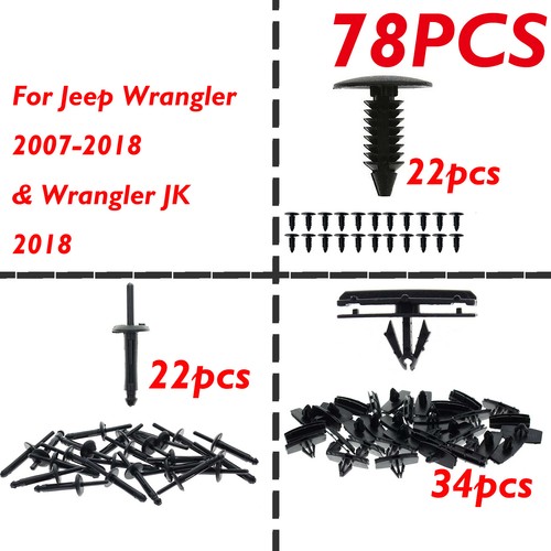 For Wrangler JK 2007-18 Full Fender Flare Hardware Clip Mounting ...