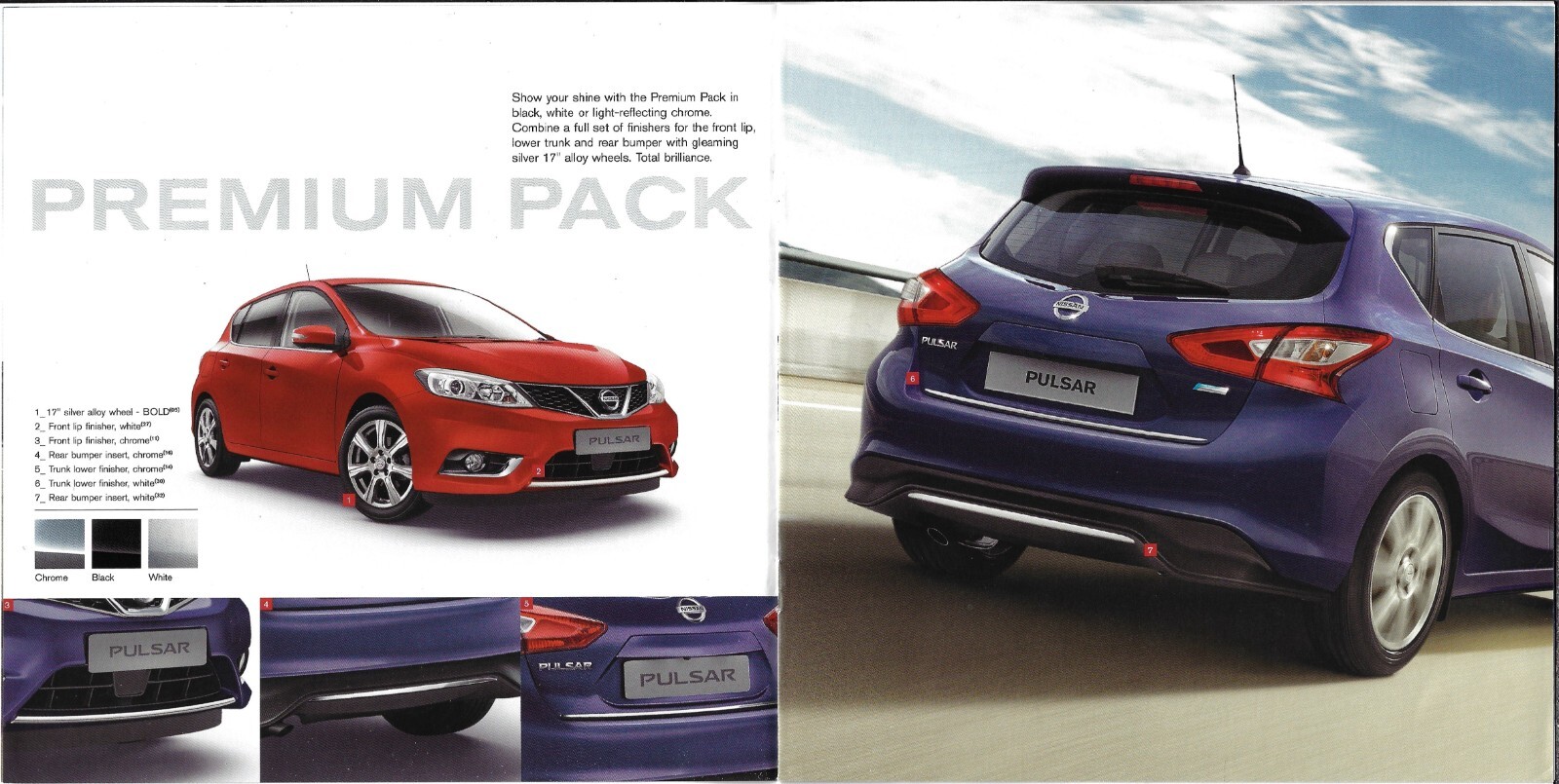 Nissan Pulsar Accessories 2014-15 UK Market Sales Brochure | eBay UK
