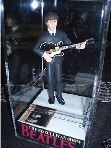 Ed Sullivan THE Beatles GEORGE HARRISON case figure/figurine statue ...