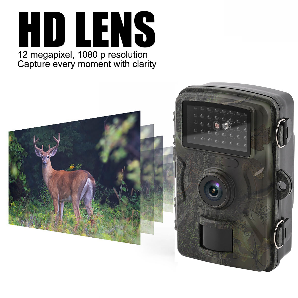 Trail Camera 36MP HD 1080P Wildlife Camera Trap Hunting Cam Night ...