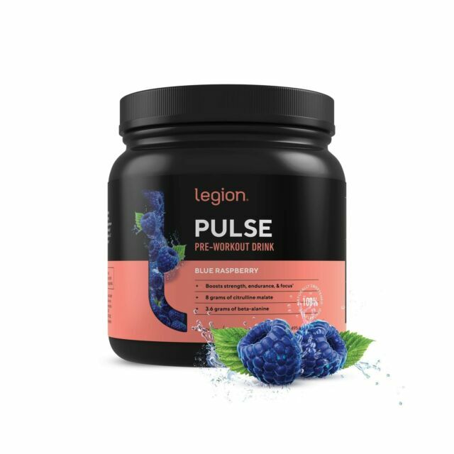 Legion Pulse Blue Raspberry Pre Workout Supplement - 21 Count for sale ...