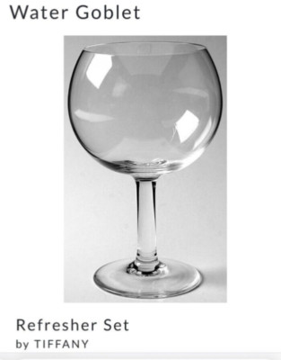 NEW SET OF 4 Tiffany & Co Refresher Crystal Goblets - 5.125”T | eBay