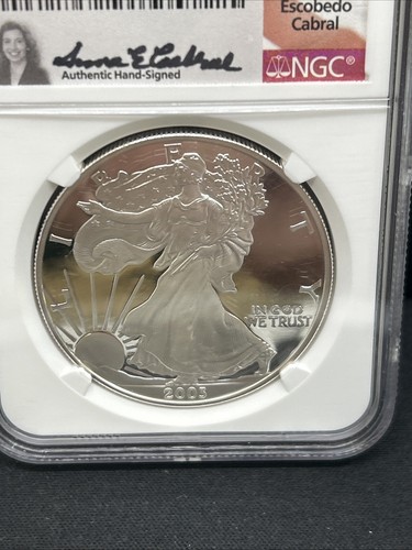 2003-W American Silver Eagle NGC PF70 Ultra CameO Anna Cabral Signed | eBay