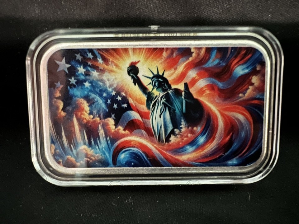 1oz Silver .999 2025 Patriot America First MINTAGE 250 & COA ...