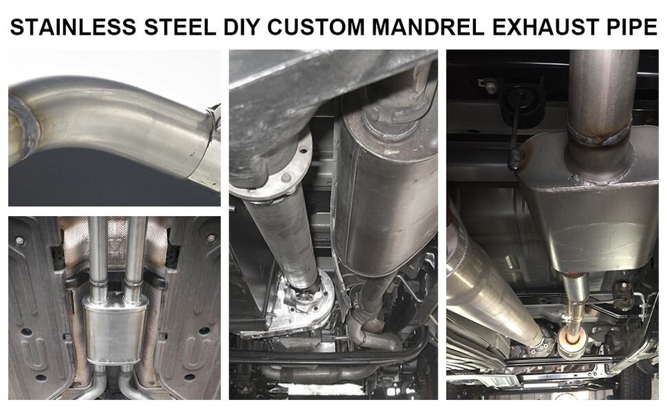 3'' Stainless Steel Custom Exhaust Pipe Kit Tubing Mandrel Bend Pipe ...