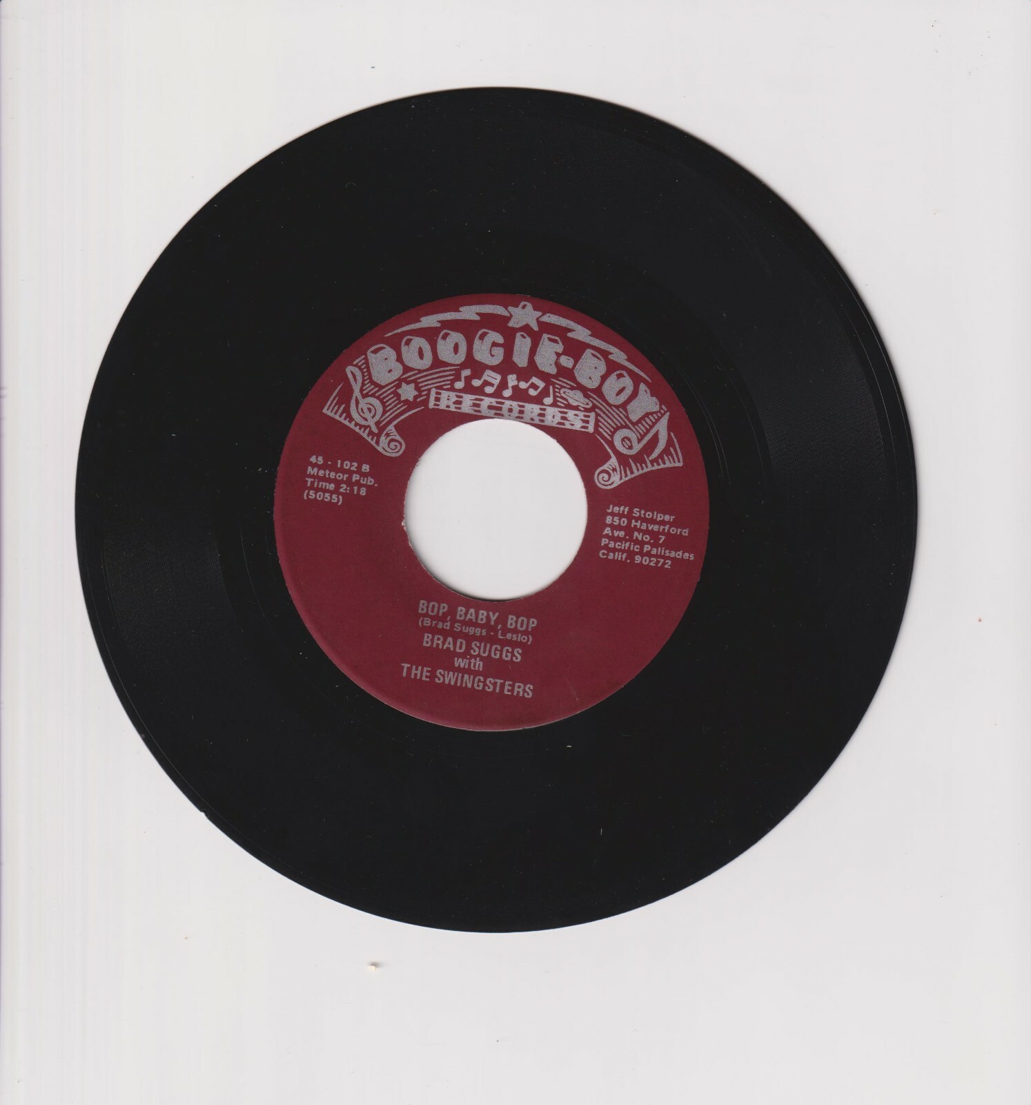 R-A-B 45 RPM -BRAD SUGGS ON BOOGIE -BOY RECORDS (RE-ISSUE) | eBay