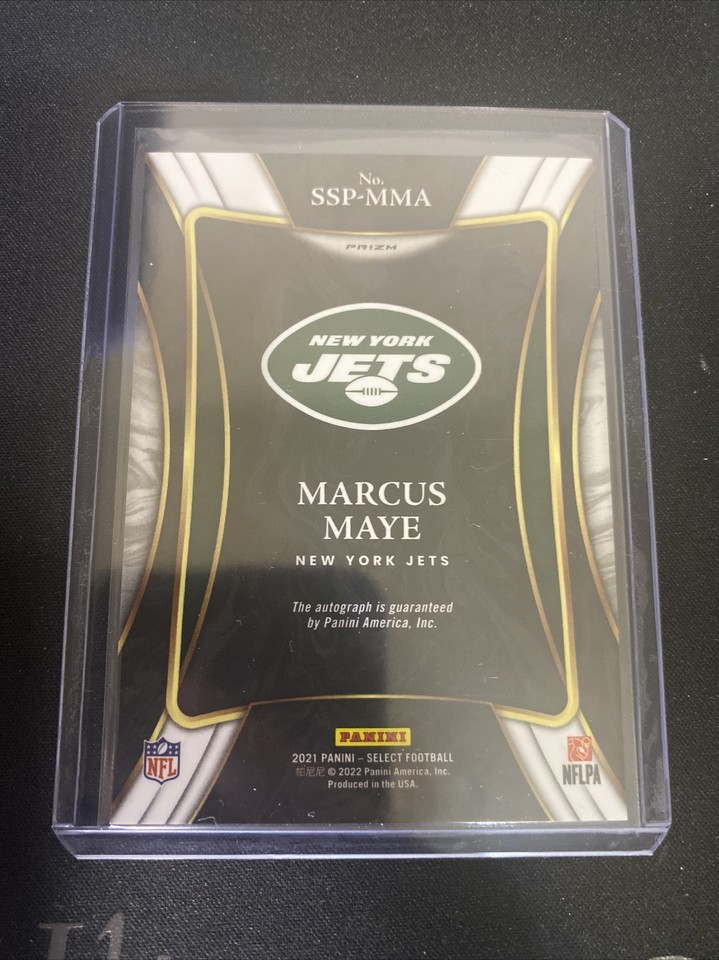 2021 Panini Select NFL Marcus Maye Signatures Auto Silver Prizm SSP-MMA ...