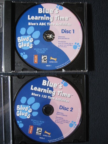 Blue's Learning Time ABC Activities [2 CD-ROM Set] Windows 95/98 | eBay ...