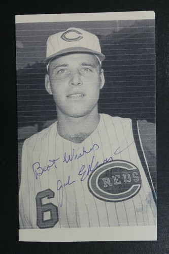 Johnny Edwards 1961-67 Cincinnati Reds Signed Autographed 4x6 Photo ...
