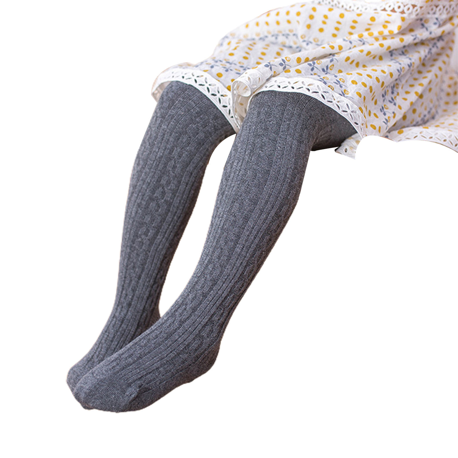 2-12 Pantyhose No Pilling Breathable Twist Pattern High Elastic Girls ...