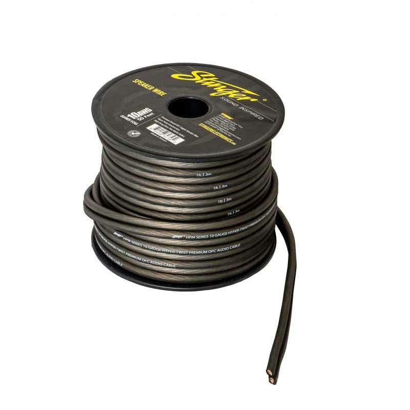 NEW STINGER SHW-510G 50 ft. ROLL HPM 10 GAUGE CAR MATTE GRAY SPEAKER ...