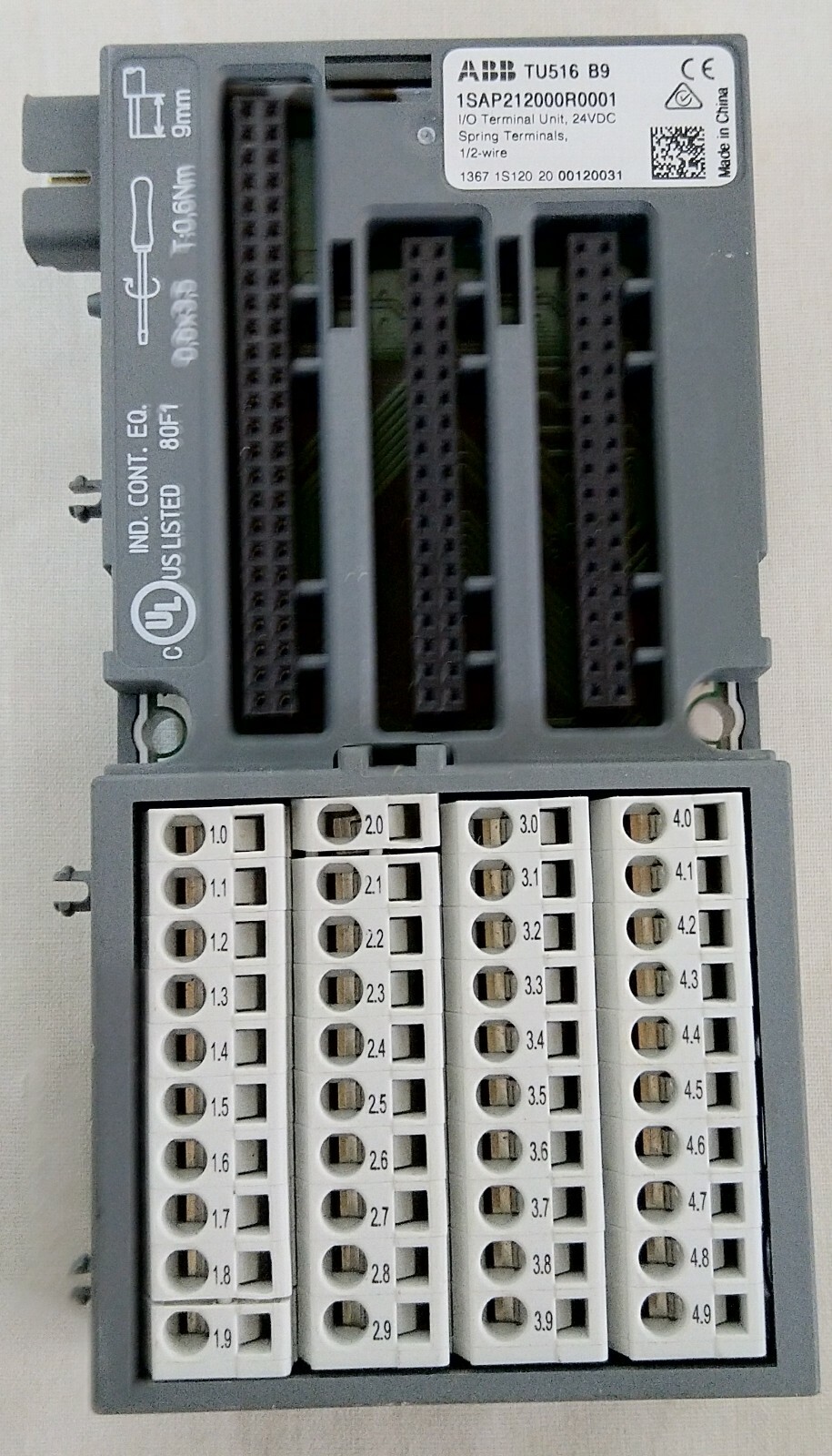 ABB TU516 B9 1SAP212000R001 I/O Terminal Unit 24 VDC Used | eBay