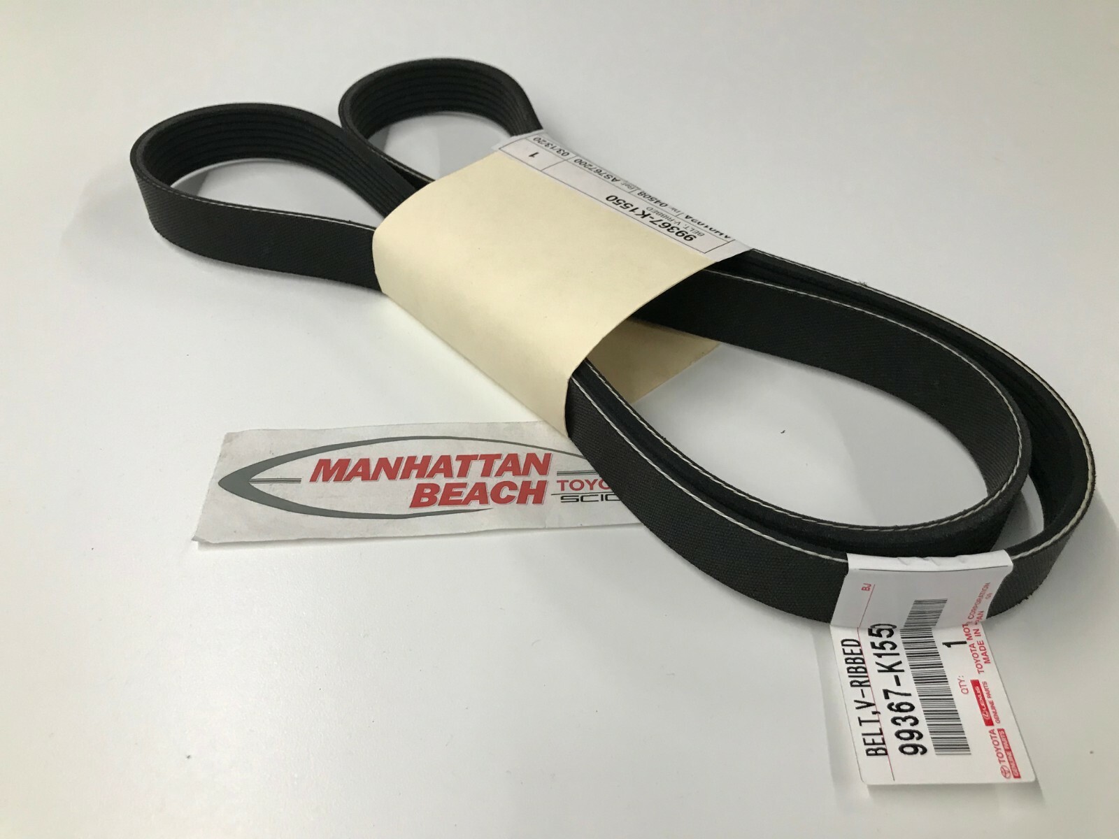 Genuine Toyota Serpentine Belt 99367-K1550 | eBay