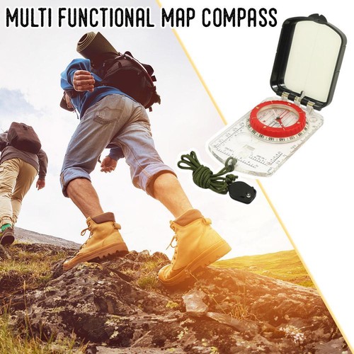 Sighting Map Compass with Adjustable Declination Orienteering Baseplate ...