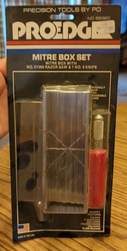 Miter Box & Razor Saw Set model craft Pro Edge #55320 tool miter | eBay