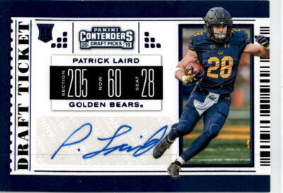 2019 Panini Contenders Draft Picks Collegiate #296 Patrick Laird RC ...