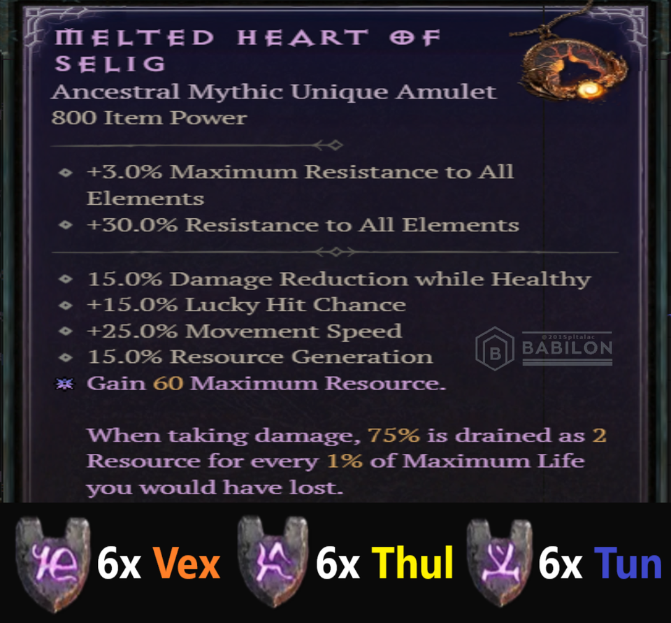 DIABLO 4 SEASON 12 Mythic Uniqes Rune Set &All Runes PC PS4 PS5 XBOX ...