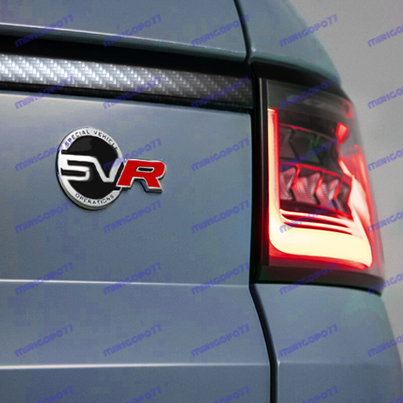 2PCS For SVR black red Rear Badge Emblem Deck lid Trunk decal - Pair | eBay