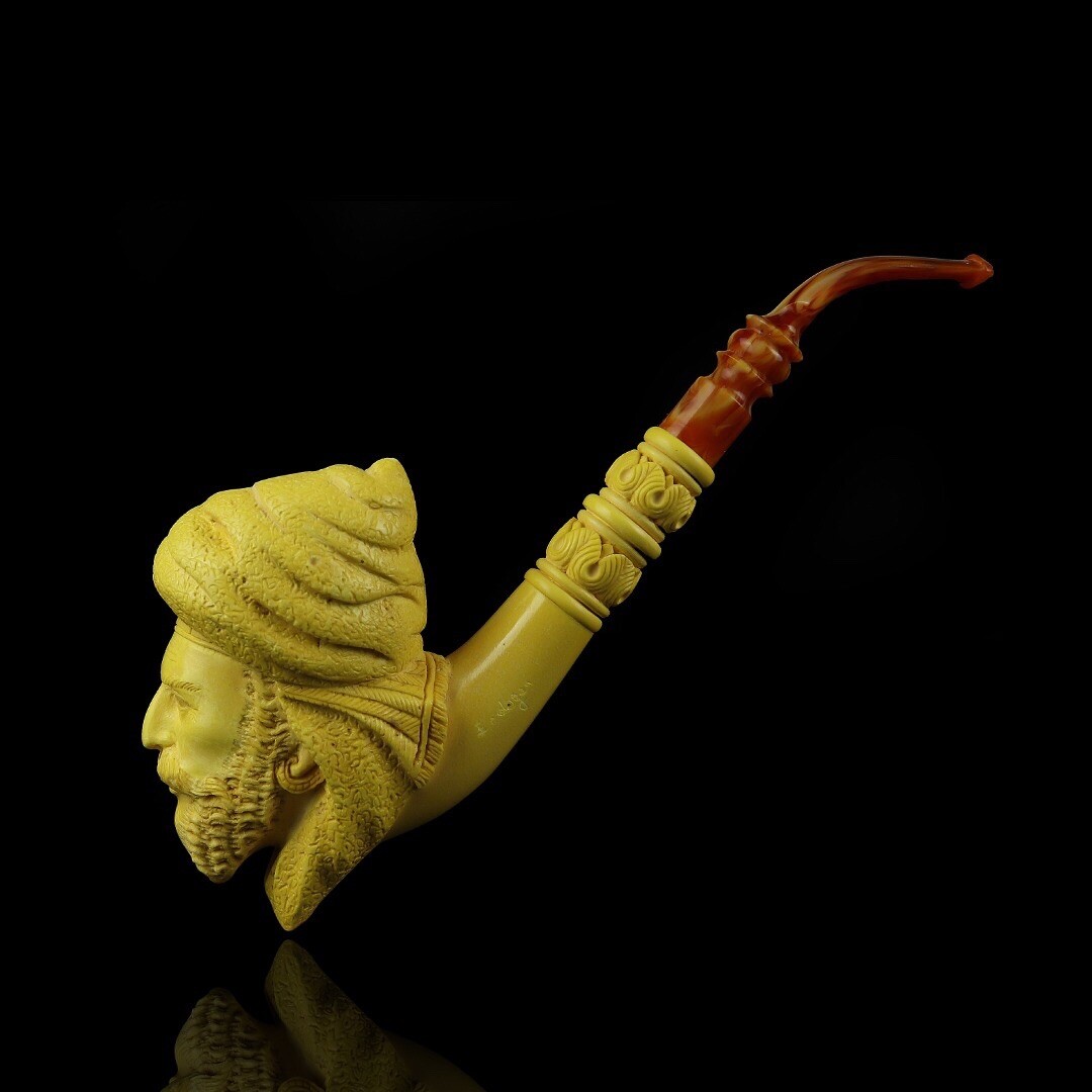 XL Size Persian Merchant Pipe By Erdogan EGE block Meerschaum New W ...