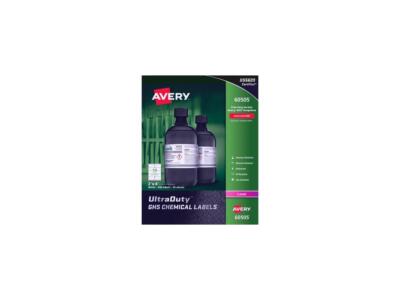 AVERY 60505 2" x 4" GHS Chemical Labels for Laser Printers, 500 labels ...