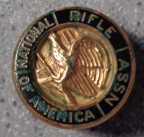 Vintage 1/20 10K Gold Filled NRA National Rifle Assn America Lapel Pin ...