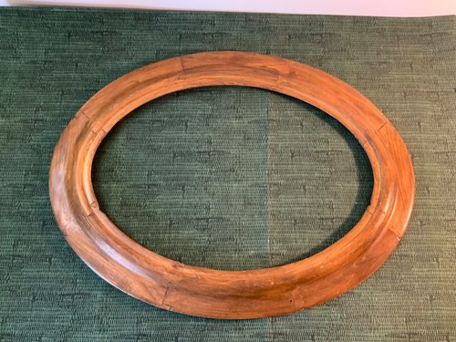 Large Antique Oval Wooden Frame/ Picture Frame/ Solid Wood- No Glass | eBay